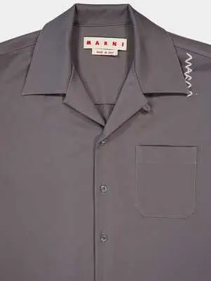 Marni Antique Silver Button-up Shirt
