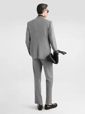 Dolce & Gabbana Double-breasted Houndstooth Wool Jacket