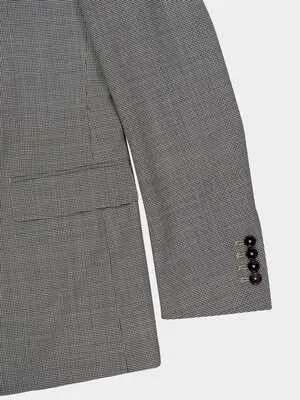 Dolce & Gabbana Double-breasted Houndstooth Wool Jacket