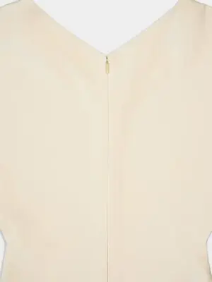 Stella McCartney Stitched V-neck Long-sleeve Blouse - Cream