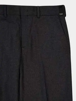 Fendi Cashmere Straight-cut Trousers