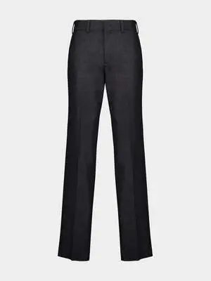 Fendi Cashmere Straight-cut Trousers