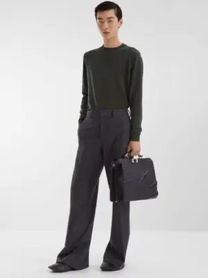 Fendi Cashmere Straight-cut Trousers