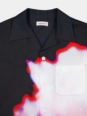 Alexander McQueen Solarised Flower Hawaiian Cotton Shirt - Multicolour