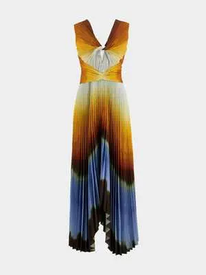 Altuzarra Kalymnos Shibori-print Maxi Dress - Multicolour