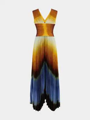Altuzarra Kalymnos Shibori-print Maxi Dress - Multicolour