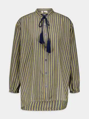 PAULA X Marrakshi Life Striped Oversized Blouse - Multicolour