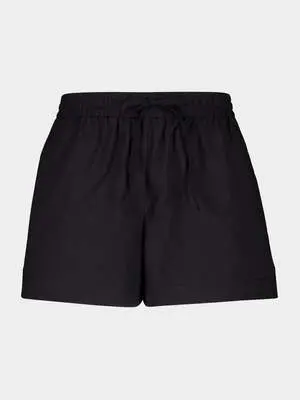 Matteau Relaxed Organic Cotton Shorts - Black