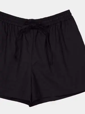 Matteau Relaxed Organic Cotton Shorts - Black
