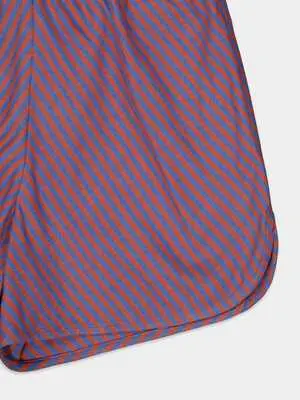 PAULA X Marrakshi Life Striped Cotton Shorts - Blue