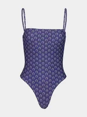 Matteau Petite Square Maillot - Blue