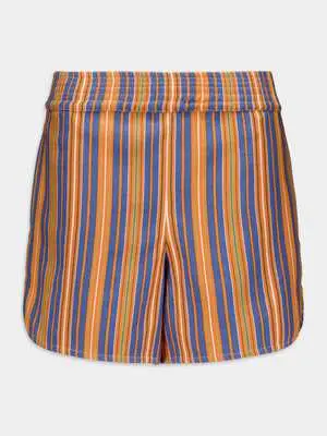 PAULA X Marrakshi Life Striped Cotton Shorts - Multicolour