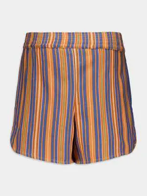 PAULA X Marrakshi Life Striped Cotton Shorts - Multicolour