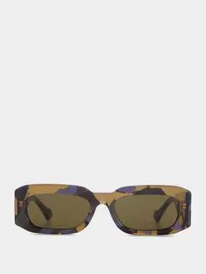 Gucci Rectangular Frame Sunglasses - Brown