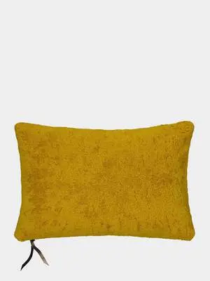 Maison De Vacances Bouclette Sheep Wool Cushion - Yellow