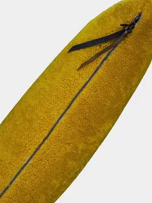 Maison De Vacances Bouclette Sheep Wool Cushion - Yellow