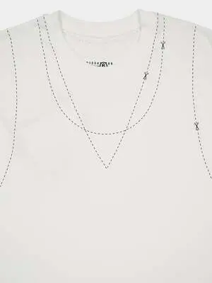 MAISON MARGIELA T-shirt With Seam Line Print