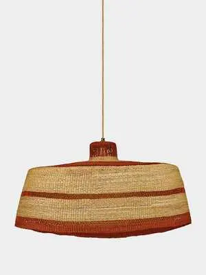 GOLDEN EDITIONS Deeply Xl Straw Pendant Lamp - Orange