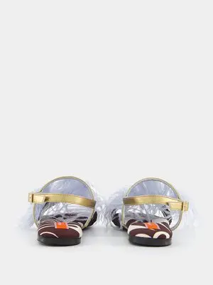 La DoubleJ Feather Sandals - Multicolour