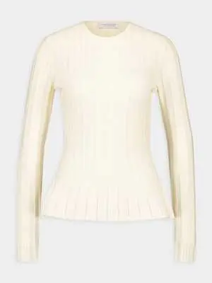 Gabriela Hearst Werner Wool-cashmere Sweater - Cream