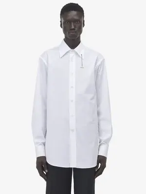 Alexander McQueen Cross-bar Chain Shirt - White