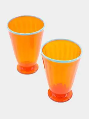 La DoubleJ Set Of 2 Murano Glasses