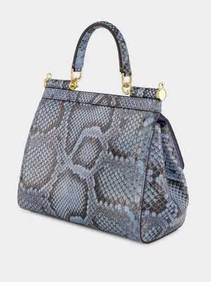 Dolce & Gabbana Sicily Python Handbag