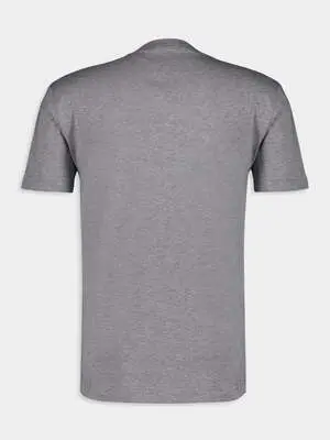 Dolce & Gabbana Melange Cotton T-shirt With Logo Print