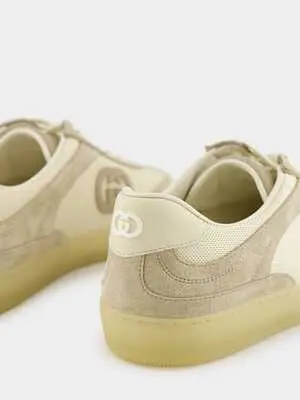 Gucci Oatmeal Suede G75 Sneakers - Beige
