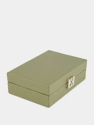 HECTOR SAXE PARIS Buffalo Leather Card Set Amande