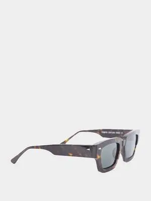 AHLEM Magenta Square Frame Sunglasses