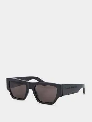 Alexander McQueen Square-frame Sunglasses - Blue