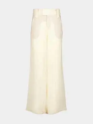 Johanna Ortiz Passage Poise Wide-leg Linen Trousers - Beige
