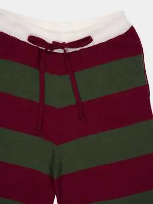 PAULA Mira Striped Knitted Wide-leg Pants - Multicolour