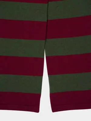 PAULA Mira Striped Knitted Wide-leg Pants - Multicolour