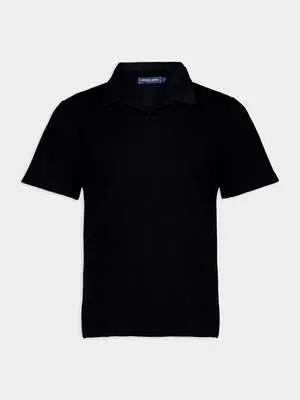 Frescobol Carioca Polo Faustino Terry Cotton - Black