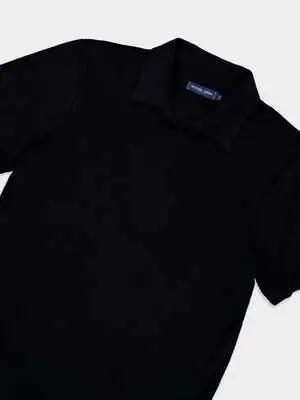 Frescobol Carioca Polo Faustino Terry Cotton - Black