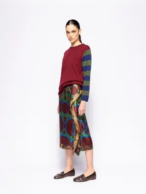 PAULA Matilda Cabernet Knitted Long-sleeved Top - Red