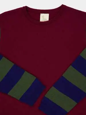 PAULA Matilda Cabernet Knitted Long-sleeved Top - Red