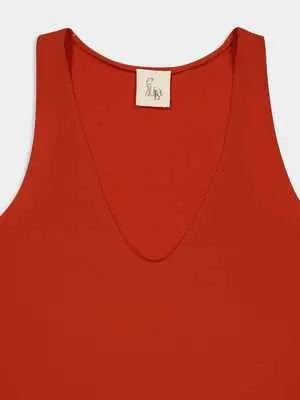 PAULA Serena Rooibos Tea Silk Tank Top - Orange