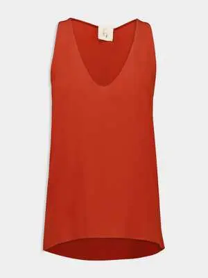 PAULA Serena Rooibos Tea Silk Tank Top - Orange