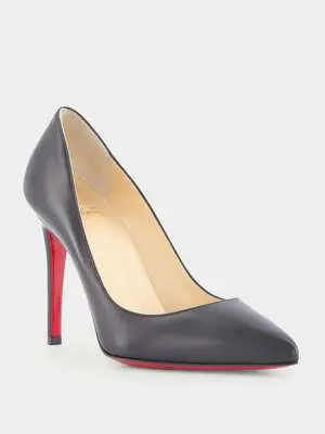 CHRISTIAN LOUBOUTIN Pigalle 100mm Leather Pumps - Black
