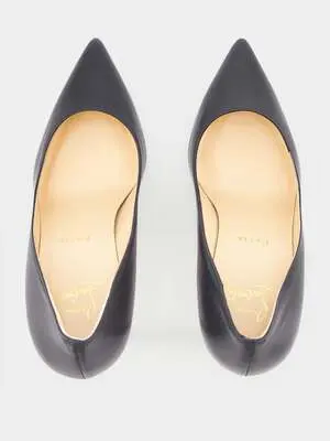 CHRISTIAN LOUBOUTIN Pigalle 100mm Leather Pumps - Black