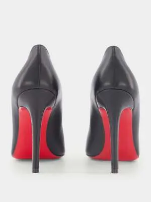 CHRISTIAN LOUBOUTIN Pigalle 100mm Leather Pumps - Black