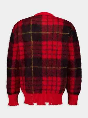Alexander McQueen Tartan Oversized Mohair Jumper