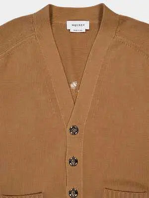 Alexander McQueen Distressed Skull Knitted Cardigan