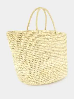 SENSI STUDIO Natural Straw Maxi Tote - Beige