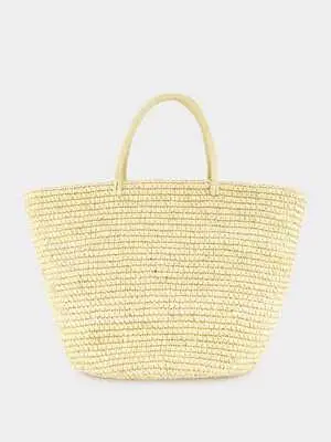 SENSI STUDIO Natural Straw Maxi Tote - Beige