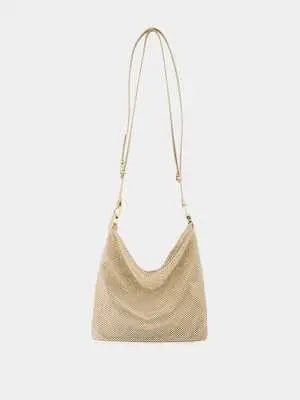 Benedetta Bruzziches Bella Ciao Diamond Hobo Bag - Beige