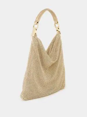 Benedetta Bruzziches Bella Ciao Diamond Hobo Bag - Beige